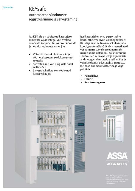 KEYsafe - ASSA ABLOY