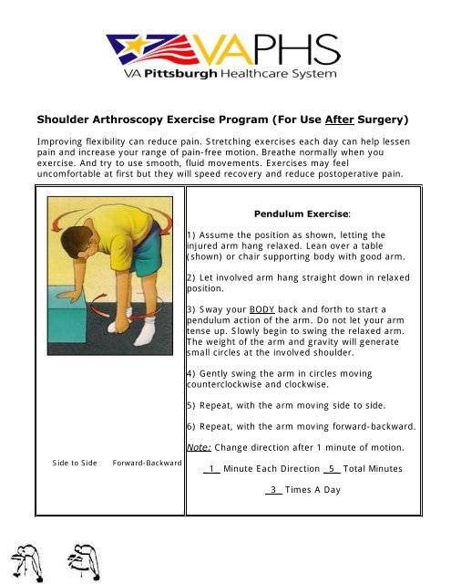 Shoulder Arthroscopy Exercise Program (For Use After Surgery)
