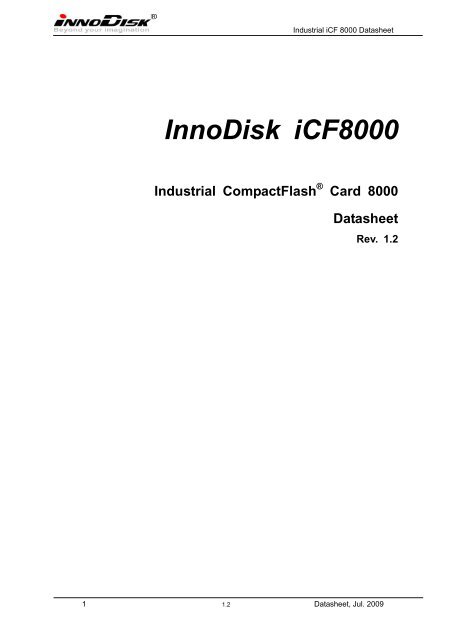 InnoDisk iCF8000 Industrial CompactFlash