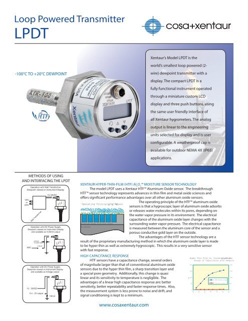 Loop Powered Transmitter - COSA Xentaur