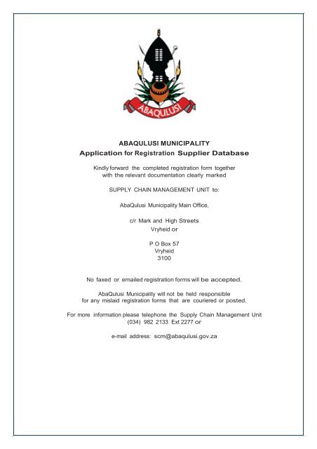 AbaQulusi.xlsx - abaqulusi local municipality