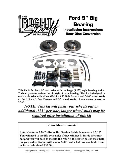 Installation Instructions - Right Stuff Detailing