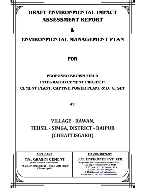 Summary EIA Report in English Language
