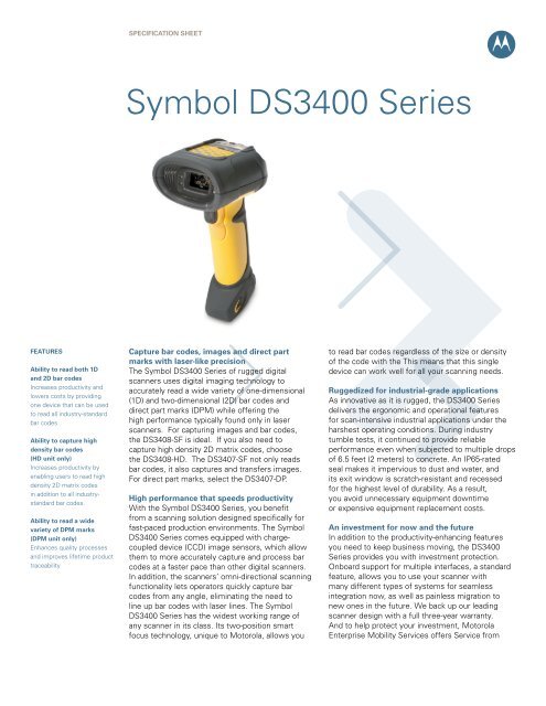 Brochure - Barcode Scanners