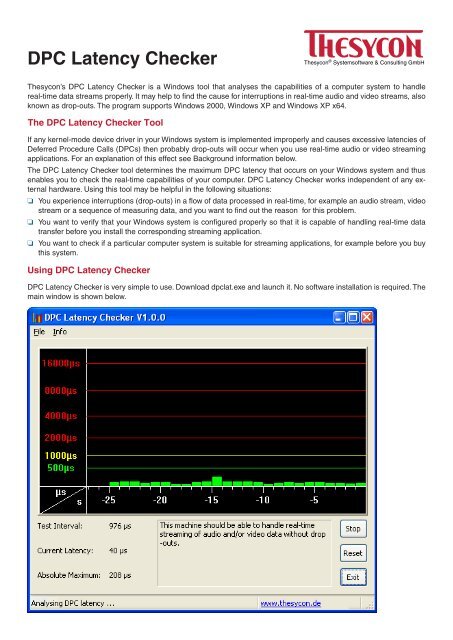 DPC Latency Checker - Daum