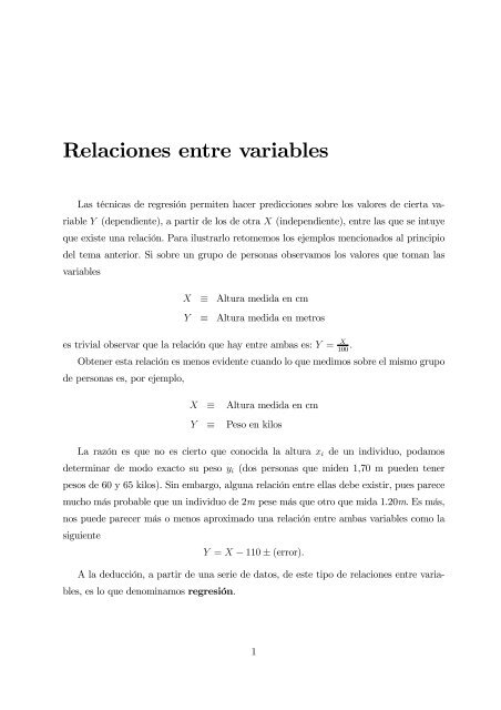 Relaciones Entre Variables