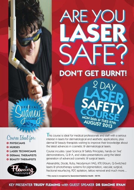 special 2-day Laser Safety Officer Course - Fleming Institute
