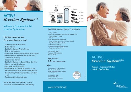 Flyer zum Active Erection System nt - MEDintim Shop
