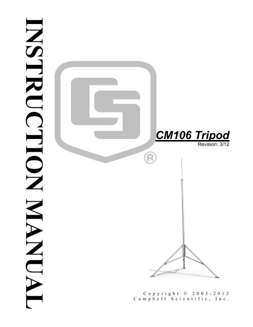 CM106 Tripod - Campbell Scientific