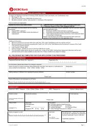 Trade Finance Application Form - OCBC Bank