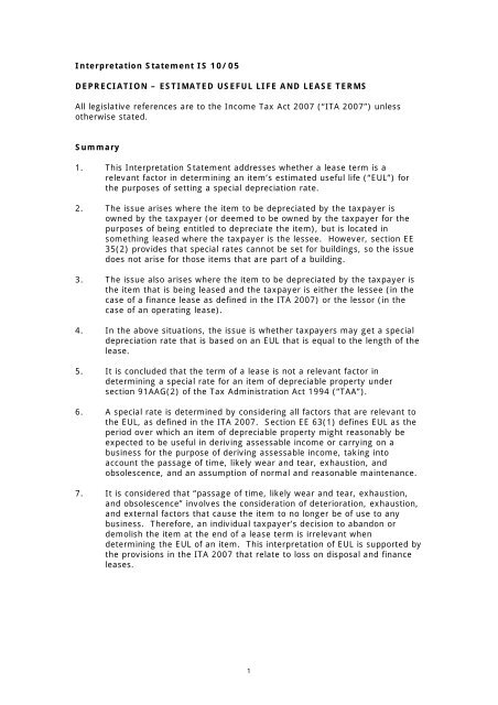 IS10/05 - PDF format - Inland Revenue Department