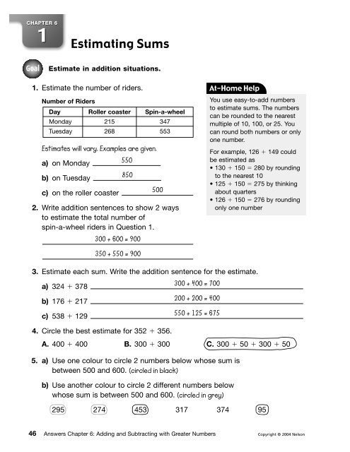 Estimating Sums