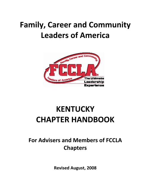 Family, Career and Community Leaders of ... - Kentucky FCCLA