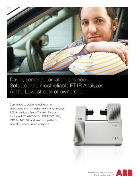 Trade-In Offer ABB FT-NIR Laboratory Spectrometer - CEM ...