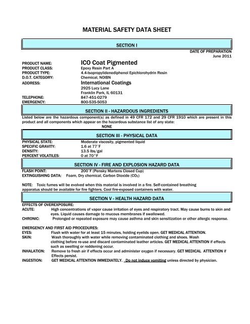 MSDS - International Coatings