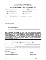 SAFETY CONCERN FORM - CUPE 855