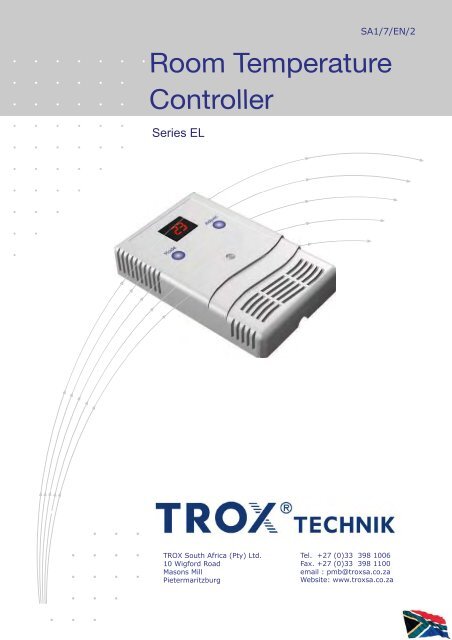 EL Room Temperature Controller - TROX