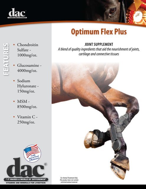 Optimum Flex Plus Data Sheet - Direct Action Company