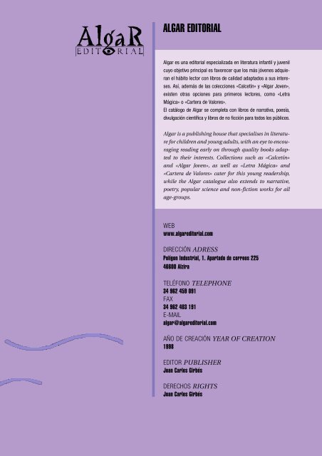 ALGAR EDITORIAL