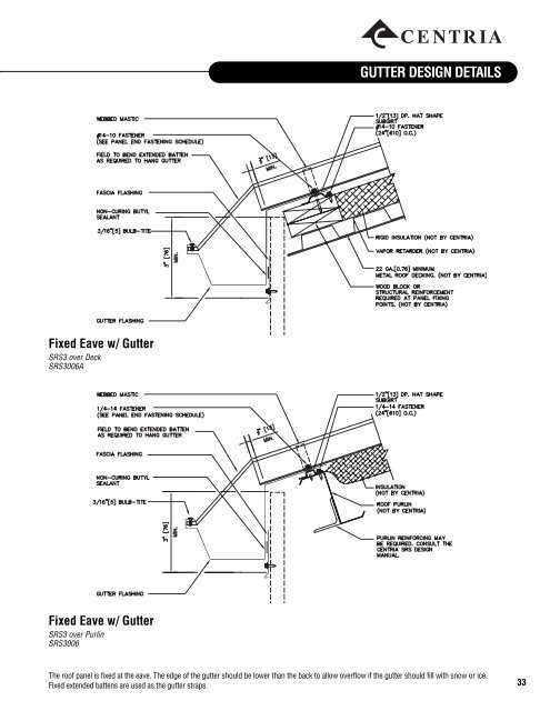 EAVE DESIGN DETAILS Float