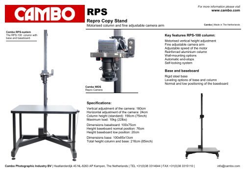 Repro Copy Stand - Cambo