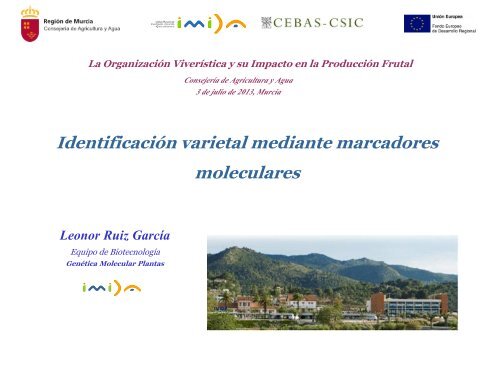 8 - Identificación varietal mediante marcadores moleculares. - imida