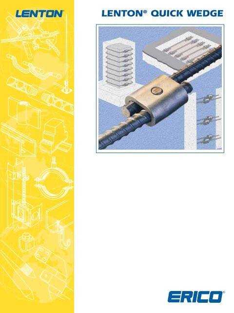 LENTONÂ® QUICK WEDGE Brochure - Erico