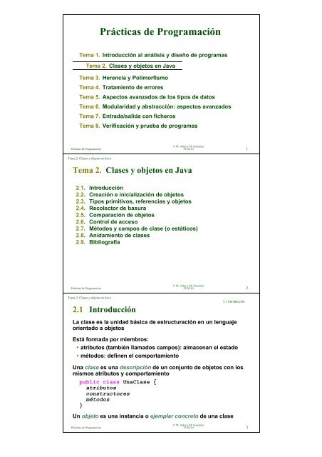 Clases y objetos en Java - CTR