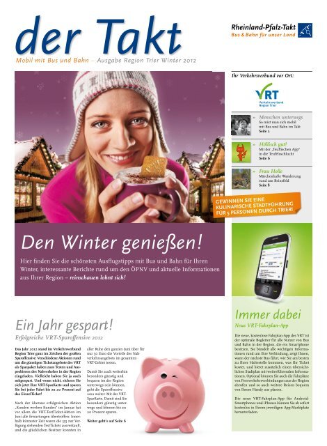 der Takt - VRT Verkehrsverbund Region Trier