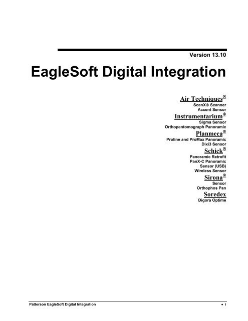 Patterson EagleSoft Digital Integration
