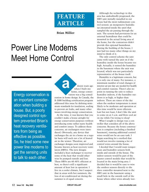 Power Line Modems Meet Home Control - Wfms.org