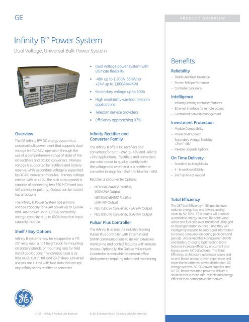Infinity Bâ ¢ Power System - Lineage Power