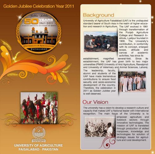Brochure of Golden Jubilee Celebrations - Example