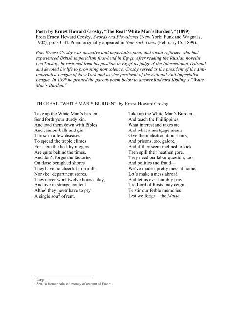 White Mans Burden Kipling Cheap Sale | emergencydentistry.com