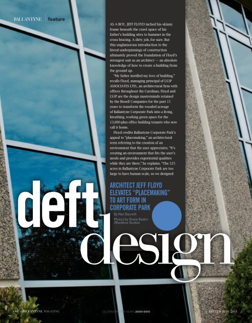 ARCHITECT JEFF FLOYD ELEVATES ... - LS3P Associates Ltd.