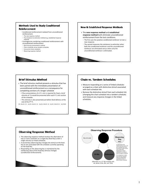 The new response method and established response method both ...