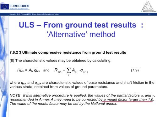 EUROCODES Background and