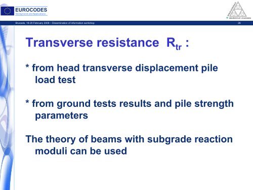 EUROCODES Background and