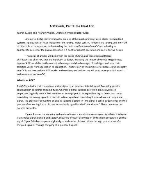 ADC Guide, Part 1: the Ideal ADC - EE Times