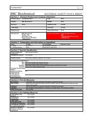 MSDS - BBC Biochemical