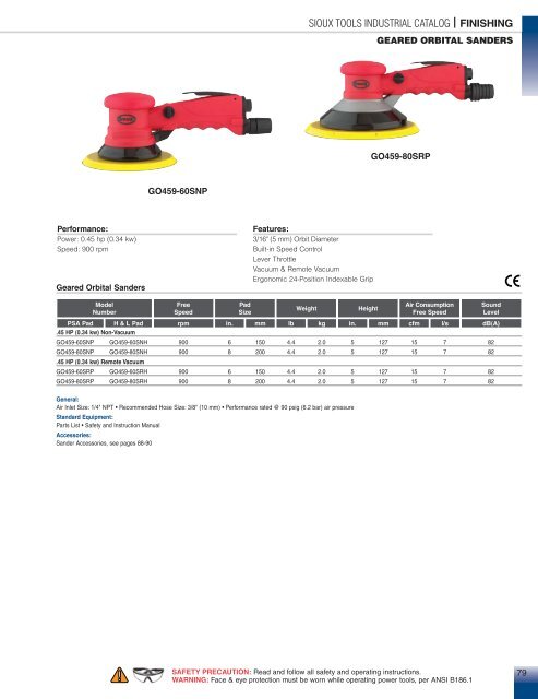 SIOUX TOOLS INDUSTRIAL CA
