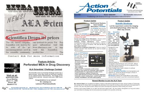 Action Potential Issue #20 - ALA Scientific Instruments
