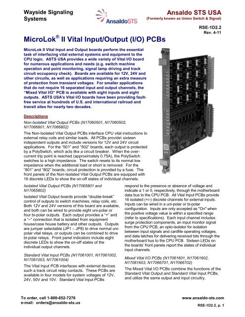 RSE-1D2.2 - Ansaldo STS