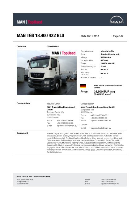 MAN TGS 18.400 4X2 BLS - MAN TopUsed