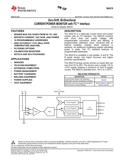 INA219B chip - Adafruit