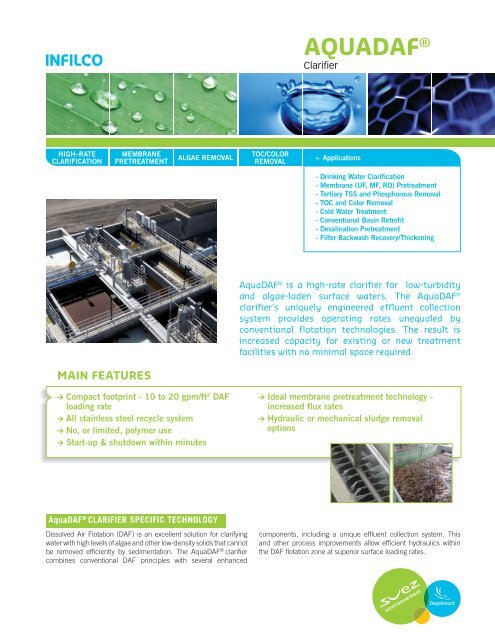 INFILCO - AquaDAF High-Rate Clarifier