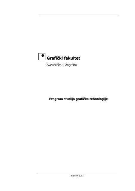 GrafiÄ ki fakultet - Katedra za tiskovne forme - SveuÄ iliÅ¡te u Zagrebu