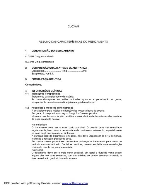 Cloxam comprimidos - Jaba