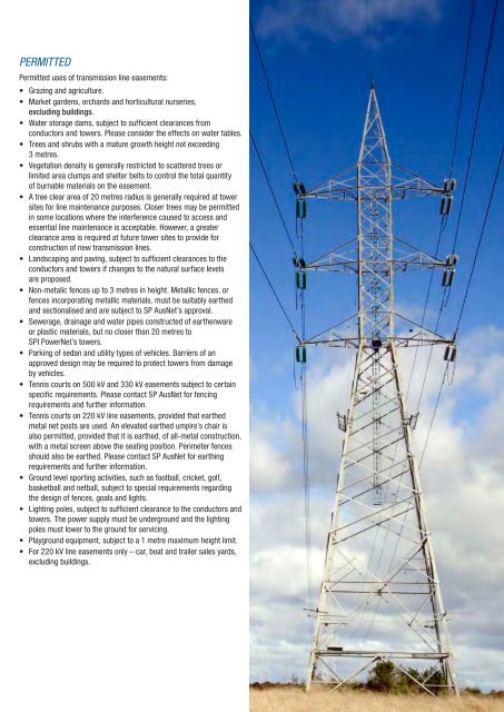 PERMITTED Permitted uses