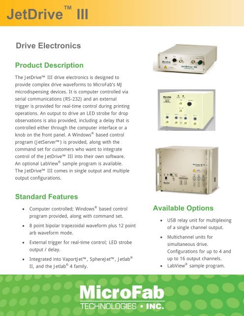 JetDrive III - MHz Electronics, Inc
